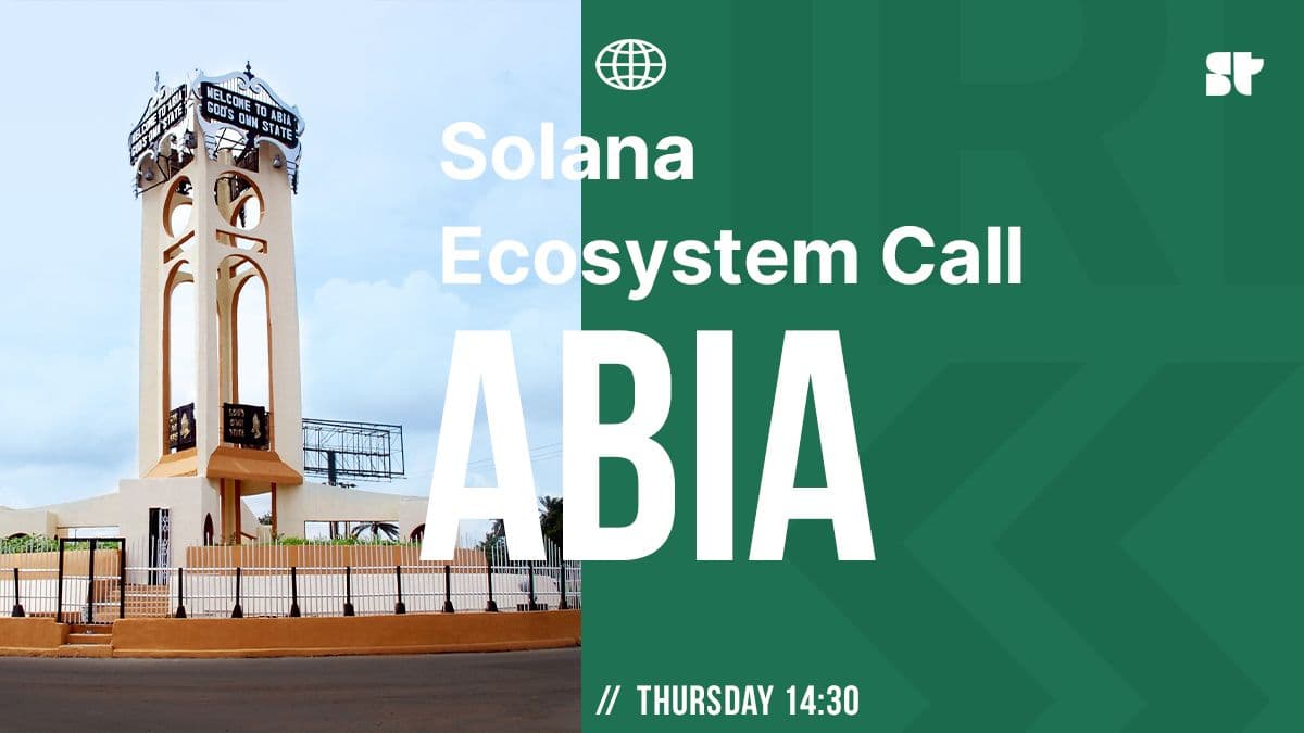 Solana Ecosystem Call IRL - Aba, Abia State
