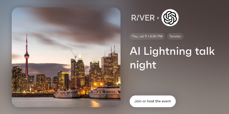 AI Lightning talk night: Toronto, Canada