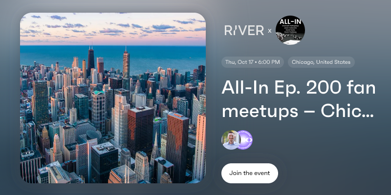 All-In Ep. 200 fan meetups -- Chicago