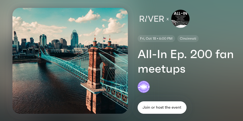 All-In Ep. 200 fan meetups -- Cincinnati, OH