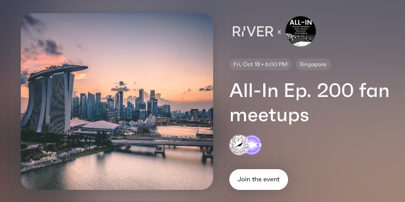 All-In Ep. 200 fan meetups -- Singapore
