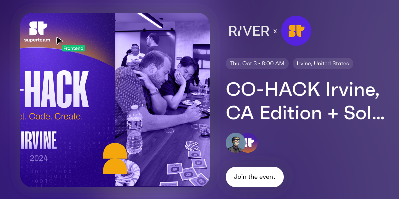 CO-HACK Irvine, CA Edition + Solana Ecosystem Call Watch Party