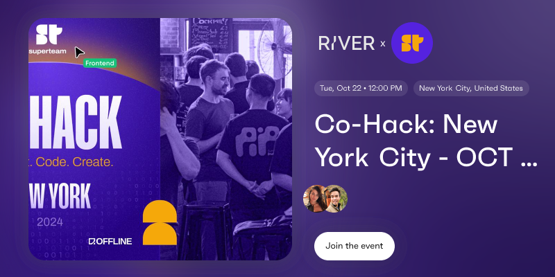 Co-Hack: New York City - OCT 7TH-8TH(STILL HAPPENING!)