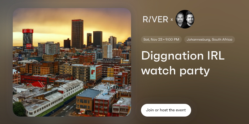 Diggnation IRL watch party Johannesburg, South Africa