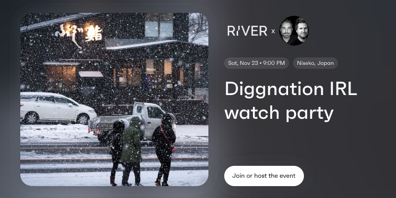 Diggnation IRL watch party Niseko, Japan