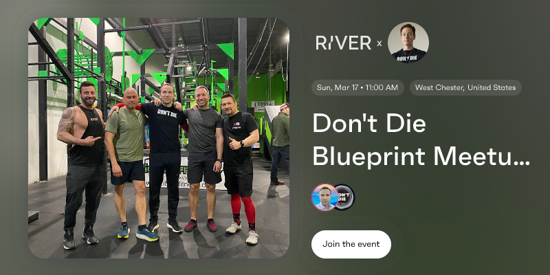 Don't Die Blueprint Meetup at iCore Fitness West Chester PA