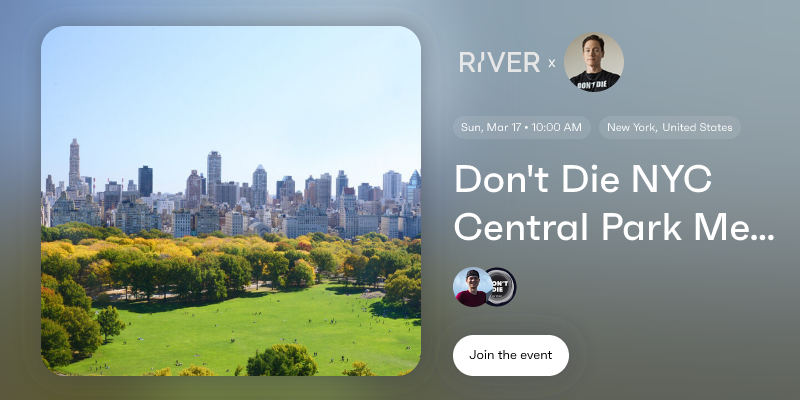 Don't Die NYC Central Park Meetup & Discussion