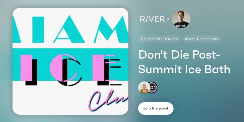 Don't Die Post-Summit Ice Bath