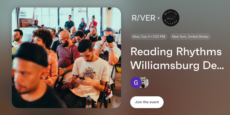 Reading Rhythms Williamsburg December 4