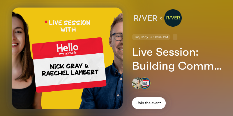 Live Session: Building Community & Being the Best Host Ever with Nick Gray
