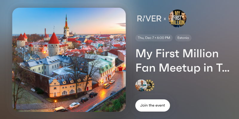 My First Million Fan Meetup in Tallinn at Workland Maakri 19