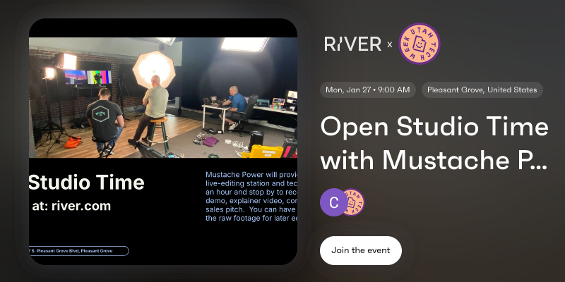 Open Studio Time with Mustache Power Productions