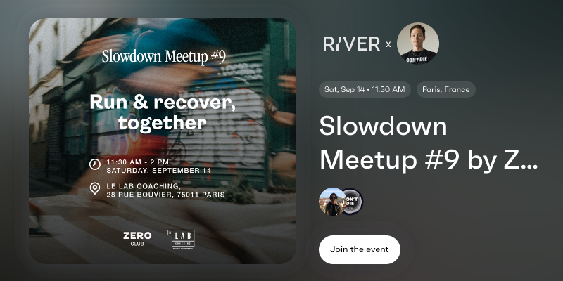 Slowdown Meetup #9 by Zero Club