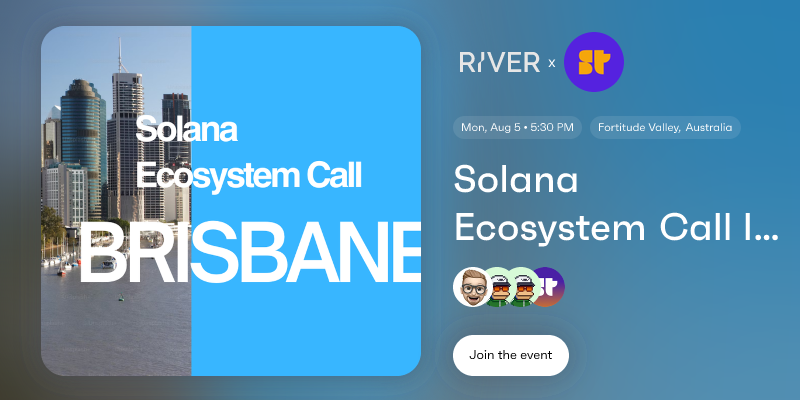 Solana Ecosystem Call IRL - Brisbane