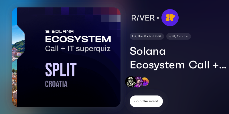 Solana Ecosystem Call + IT SuperQuiz - Split, Croatia