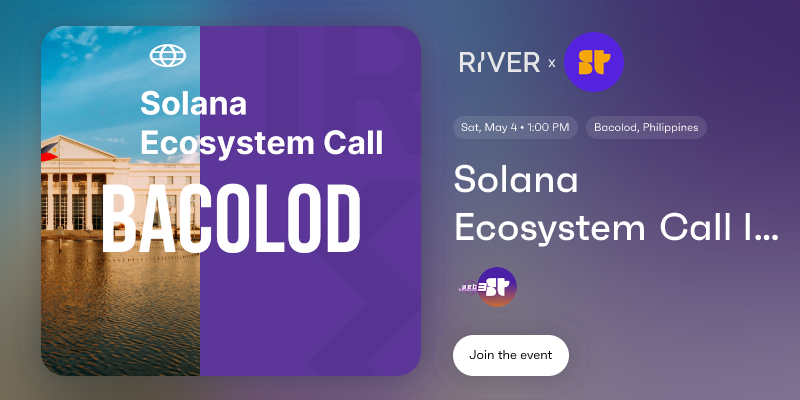 Solana Ecosystem Call IRL - Bacolod
