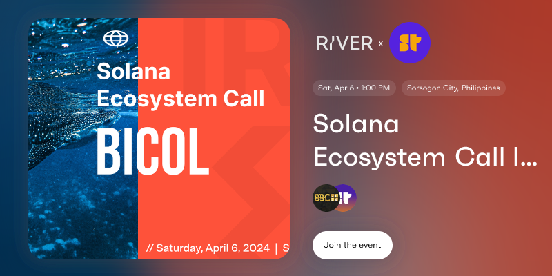 Solana Ecosystem Call IRL - Bicol 🐋