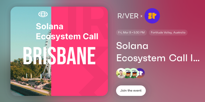 Solana Ecosystem Call IRL - Brisbane
