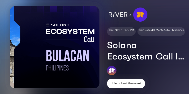 Solana Ecosystem Call IRL - Bulacan