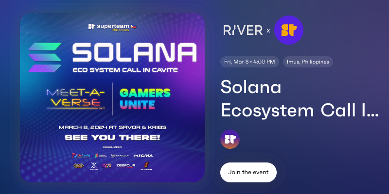 Solana Ecosystem Call IRL - Cavite