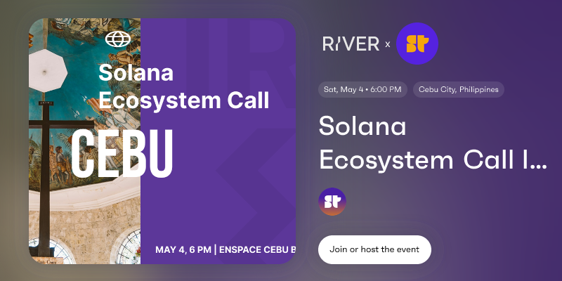 Solana Ecosystem Call IRL - Cebu