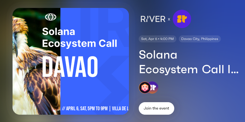 Solana Ecosystem Call IRL - Davao