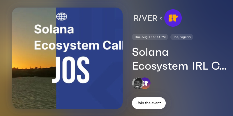 Solana Ecosystem IRL Call - Jos