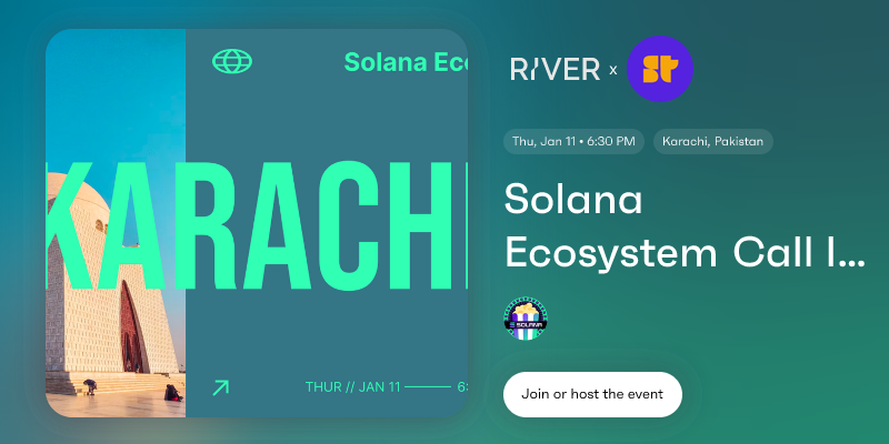 Solana Ecosystem Call IRL - Karachi, Pakistan