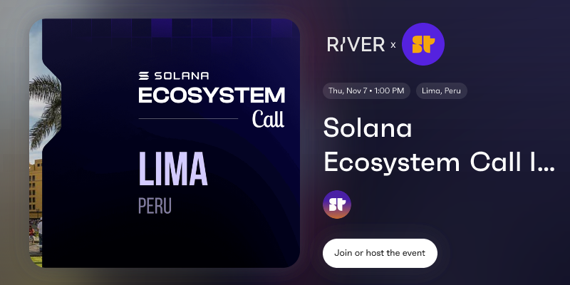 Solana Ecosystem Call IRL - Lima Peru