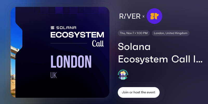 Solana Ecosystem Call IRL - London, UK