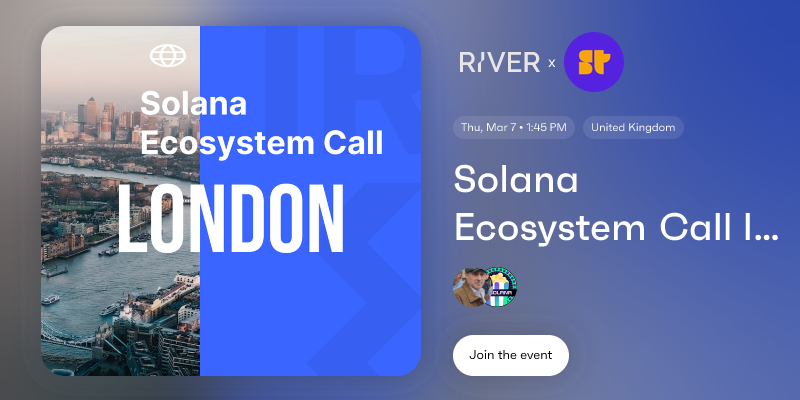 Solana Ecosystem Call IRL - London, UK