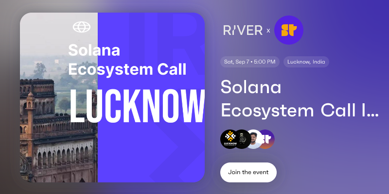 Solana Ecosystem Call IRL- Lucknow, India