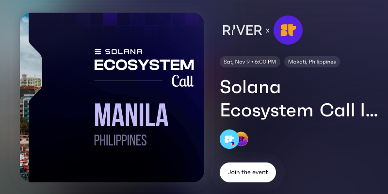 Solana Ecosystem Call IRL - Manila, Philippines