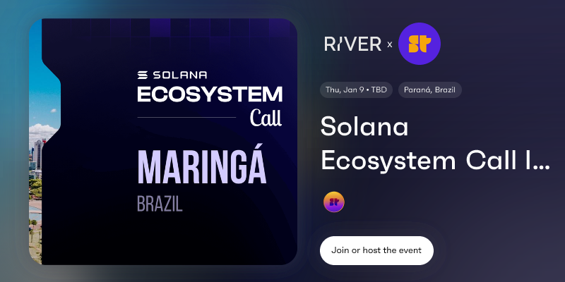 Solana Ecosystem Call IRL - Maringá