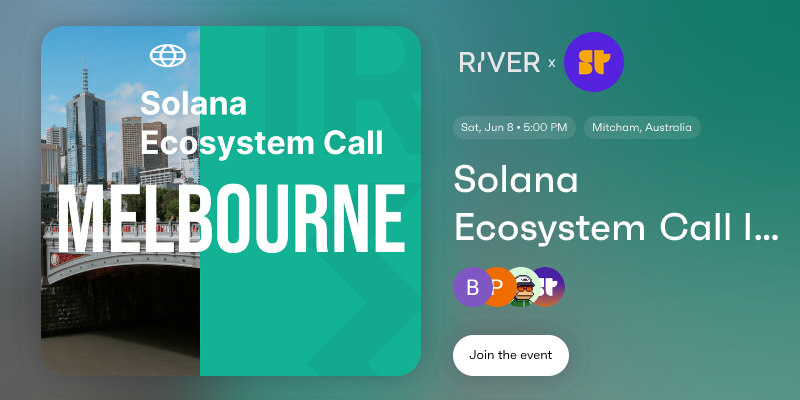 Solana Ecosystem Call IRL - Melbourne