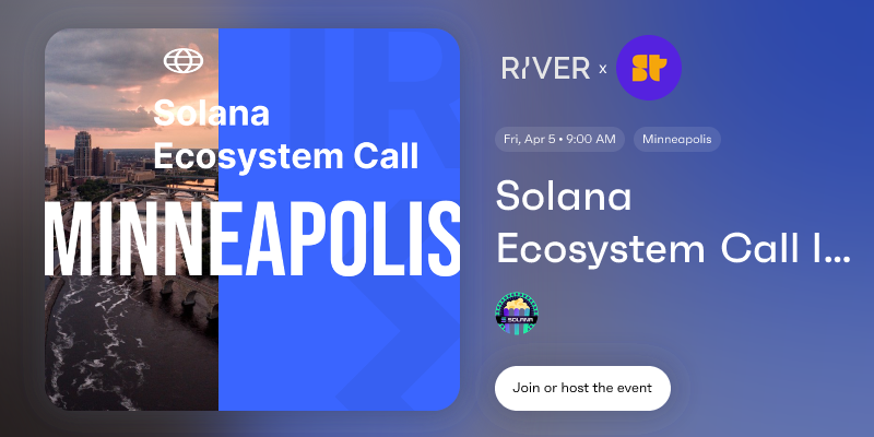 Solana Ecosystem Call IRL - Minneapolis