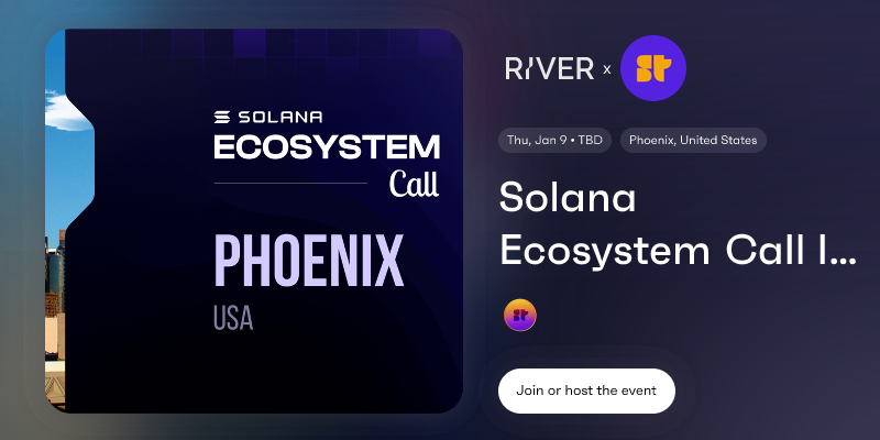Solana Ecosystem Call IRL - Phoenix