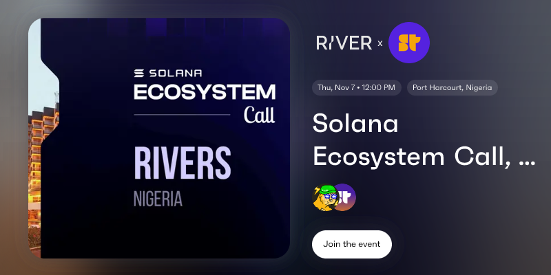 Solana Ecosystem Call, IRL Watch Party, Rivers State, Nigeria.