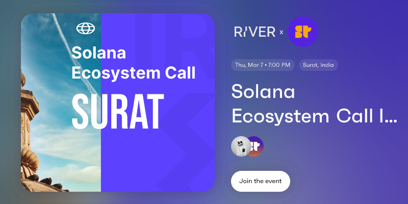 Solana Ecosystem Call IRL - Surat, India