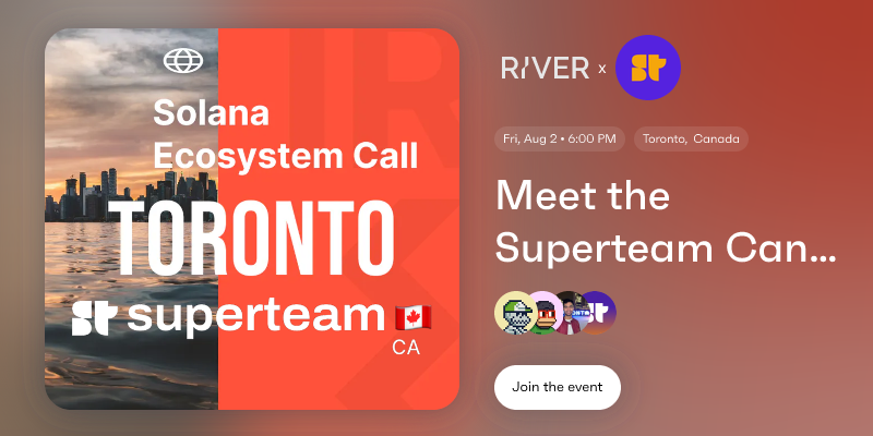 Meet the Superteam Canada Core Team - Solana Ecosystem Call IRL - Toronto