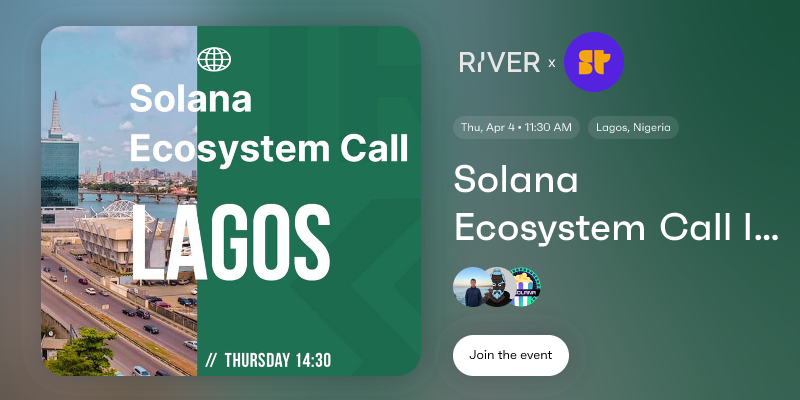 Solana Ecosystem Call IRL - Lagos NG