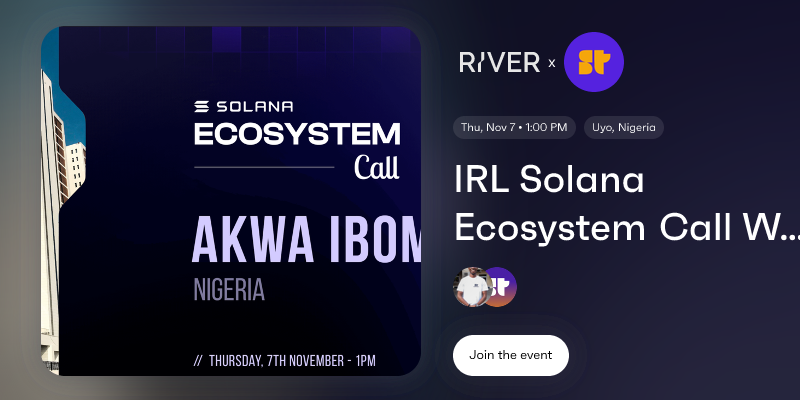 IRL Solana Ecosystem Call Watch Party November - Uyo, Akwa Ibom State.