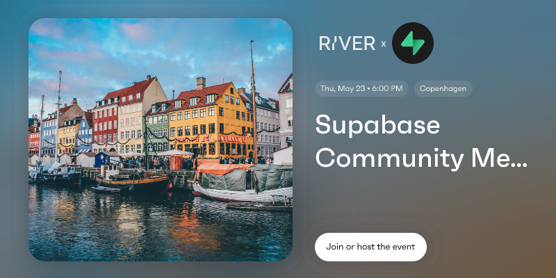 Supabase Community Meetup, Copenhagen, Denmark