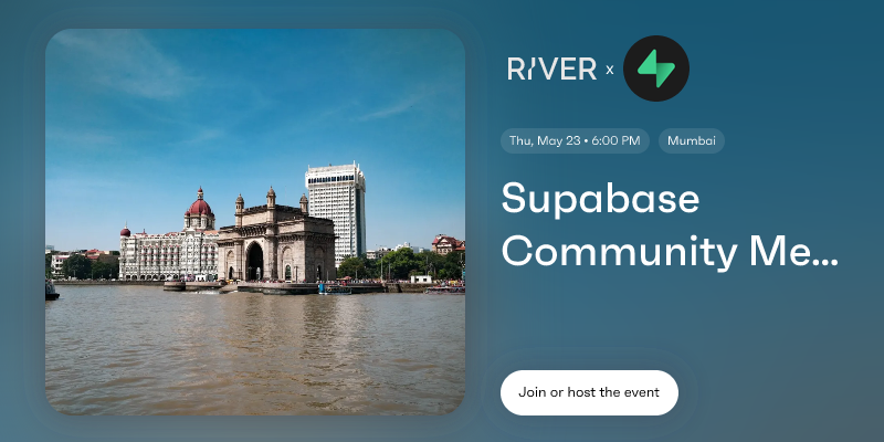 Supabase Community Meetup, Mumbai, India