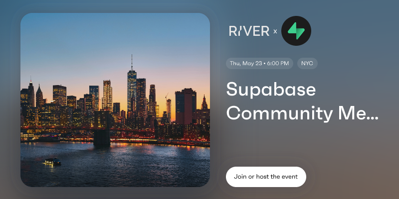 Supabase Community Meetup, NYC