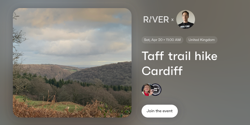 Taff trail hike Cardiff