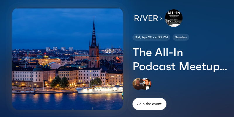 The All-In Podcast Meetup Episode 175 - Stockholm