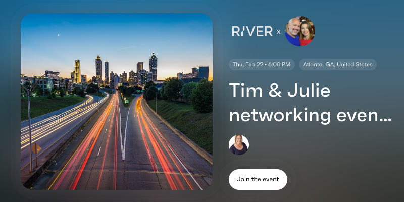 Tim & Julie networking event Atlanta, GA