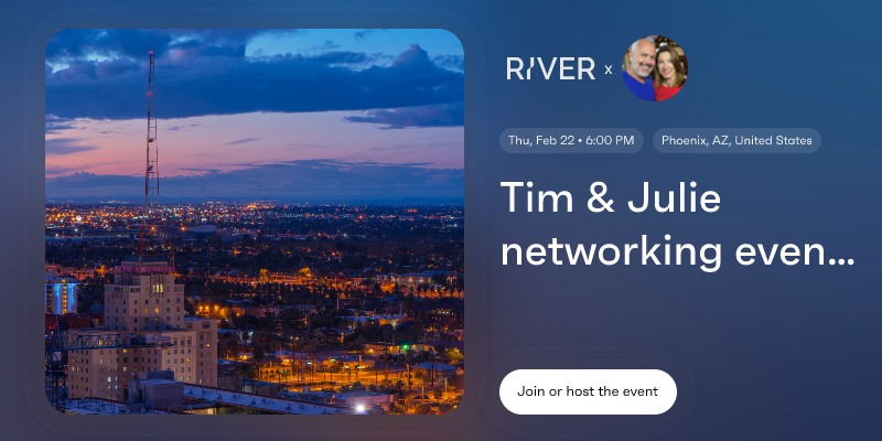 Tim & Julie networking event Phoenix, AZ
