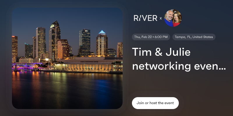 Tim & Julie networking event Tampa, FL